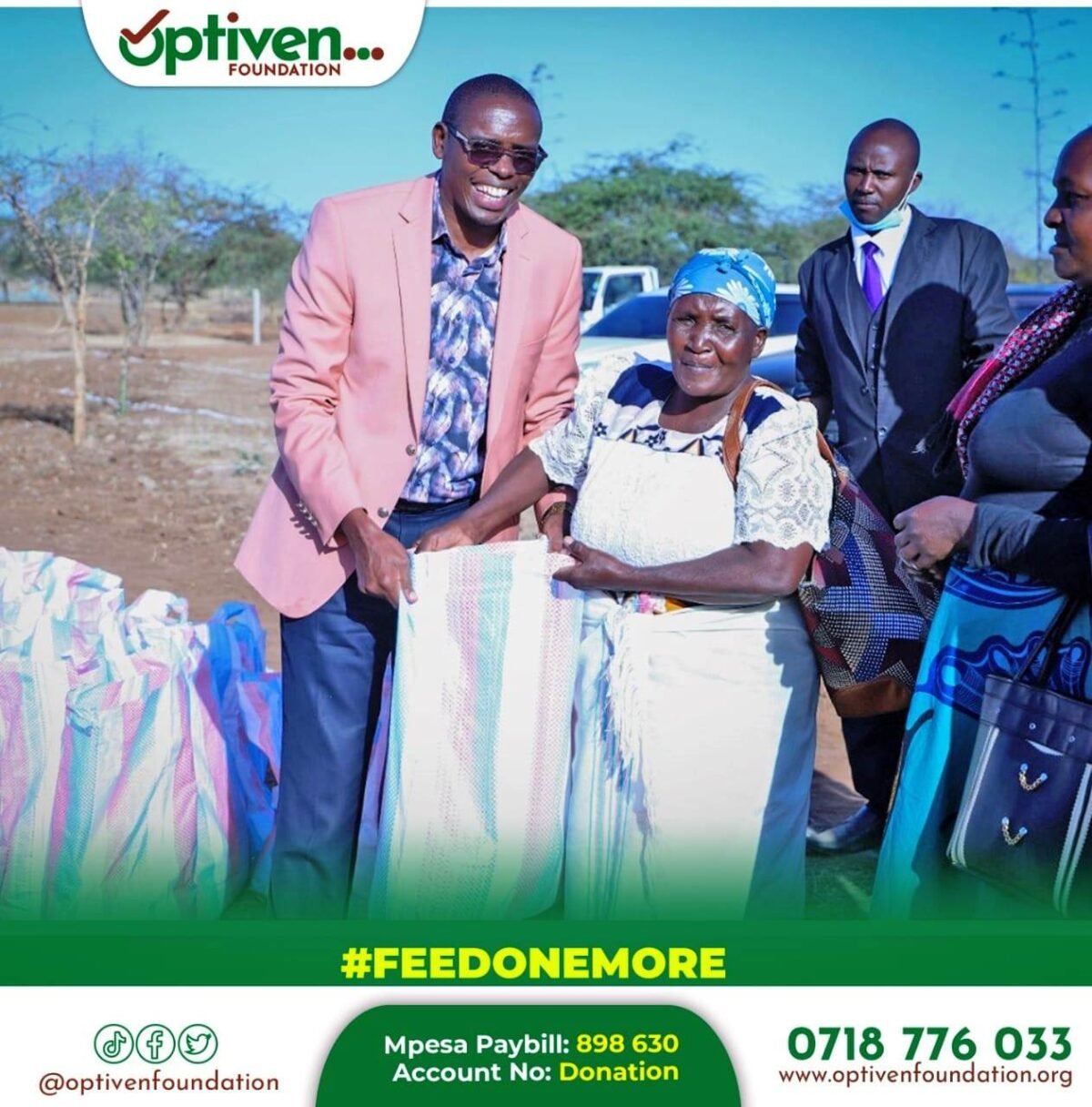 OPTIVEN FOUNDATION IN FOOD DRIVE | Health Pillar Activation in Counties ...