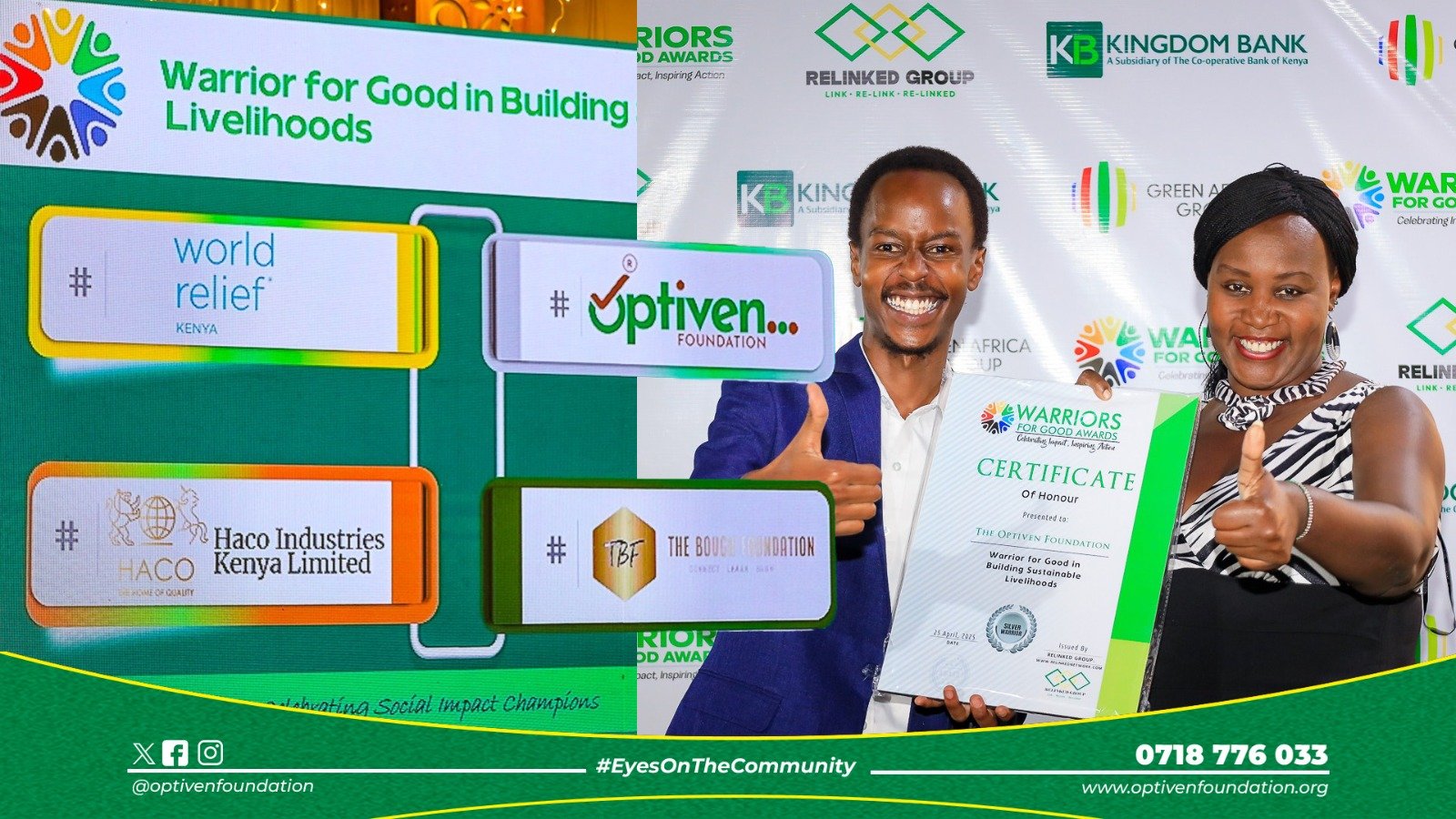 Warrior for Good: Optiven Foundation Celebrated for Sustainable Impact ...